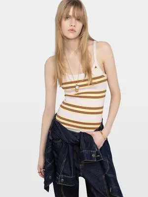 Zadig&Voltaire Albao Sleeveless T-shirt - Ballet