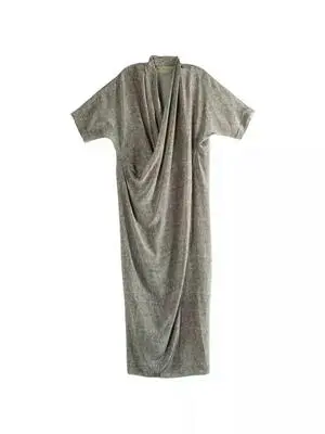 CORTANA Draped V-neck Maxi Dress