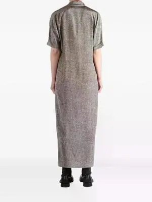 CORTANA Draped V-neck Maxi Dress
