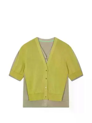 JNBY V-Neck Layered Cardigan