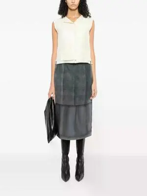 JNBY Contrast-tone Midi Skirt