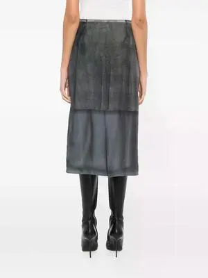 JNBY Contrast-tone Midi Skirt
