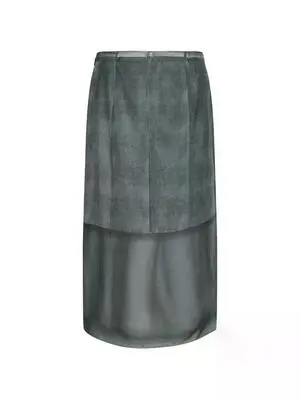 JNBY Contrast-tone Midi Skirt - Grey