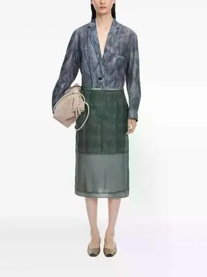 JNBY Contrast-tone Midi Skirt