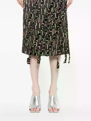 JNBY Geometric-print Midi Skirt