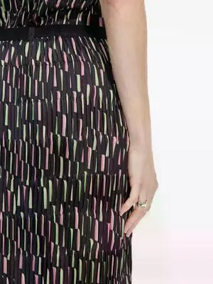 JNBY Geometric-print Midi Skirt - Black