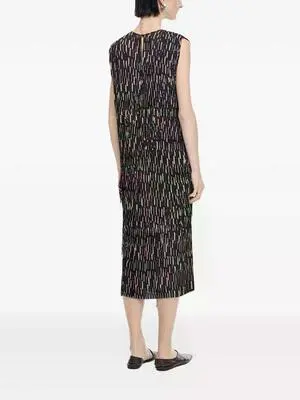 JNBY Geometric-print Midi Skirt - Black