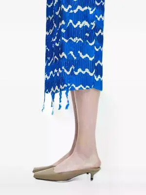 JNBY Pleated Fringed Skirt - Blue