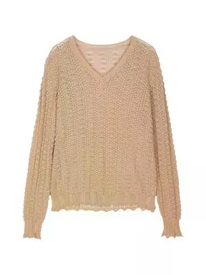 JNBY Crochet-knit Top - Brown