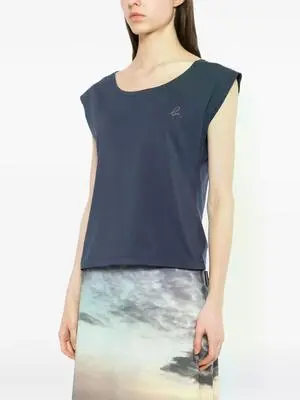 AGNES B. Graphic Print T-shirt - Blue