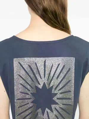 AGNES B. Graphic Print T-shirt - Blue