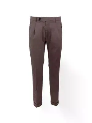 BERWICH Pleated Tailored Trousers - Brown