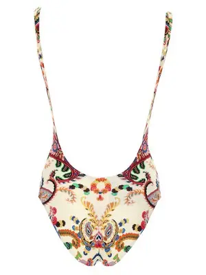 Etro Floral Paisley Print One-piece Swimsuit