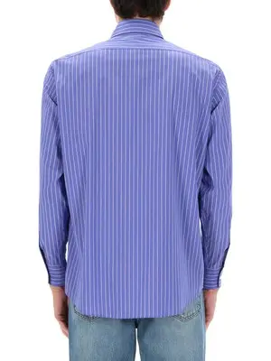 NO PROBLEMO Camicia Con Logo - Blue