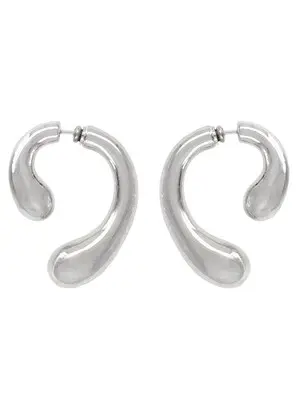 PANCONESI Small "p" Earrings - Silver