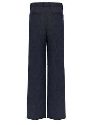 Max Mara Pantalone In Denim Abete