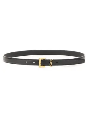 Saint Laurent Cassandre Belt - Black
