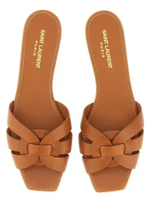 Saint Laurent Tribute Mule - Buff