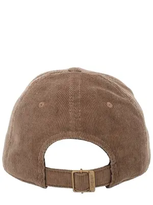 Saint Laurent Corduroy Baseball Cap - Brown