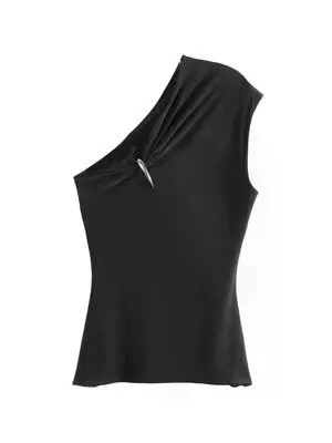 GRACE LING Claw One-shoulder Top