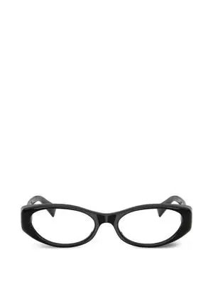Miu Miu Geometric Frame Glasses - Black