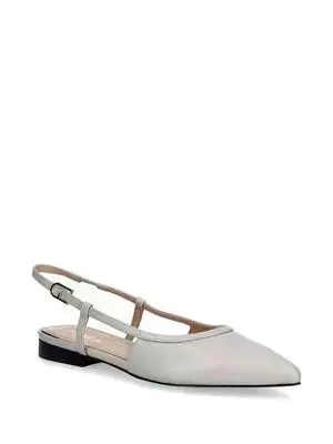Furla Pointed Buckle Leather Ballet Flats