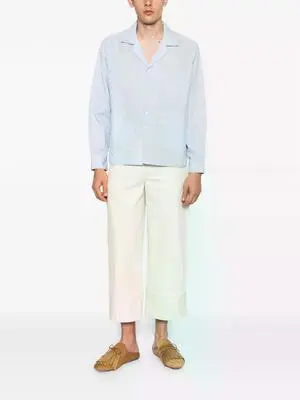 BAZISZT Mord Floral-embroidered Shirt