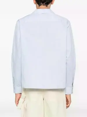 BAZISZT Mord Floral-embroidered Shirt