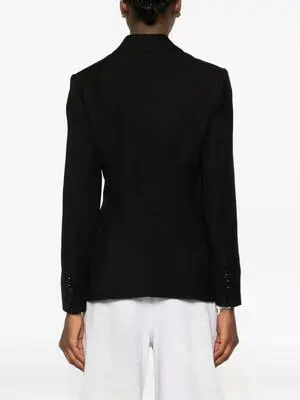 Ami Double-breasted Pocket Blazer - Black