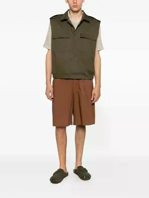 Imperial Elasticated-waistband Shorts - Brown