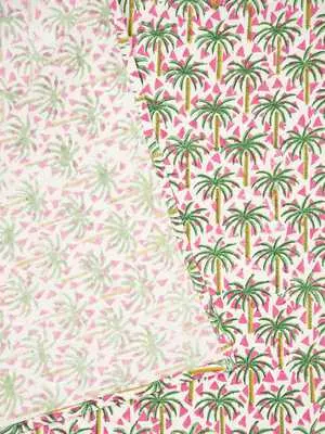 LES-OTTOMANS Tropical Cotton Tablecloth - Multicolour
