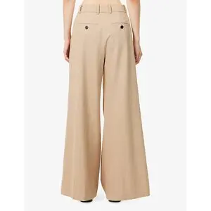 ME+EM Ultimate Wide-leg Pleated Trousers