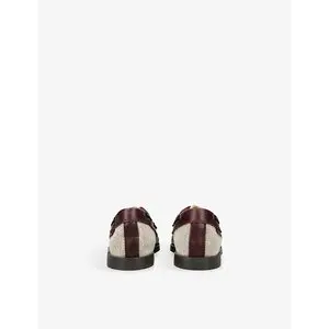 Manebí Leather And Canvas Boat Shoes - Brown/oth