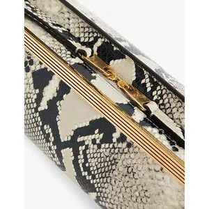 Khaite Donna Leather Clutch - Natural
