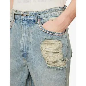 PALY HOLLYWOOD Belted Distressed Shorts