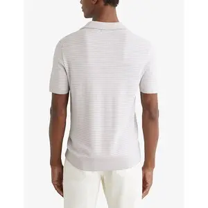 REISS Redbury Short-sleeved Knitted Polo Shirt