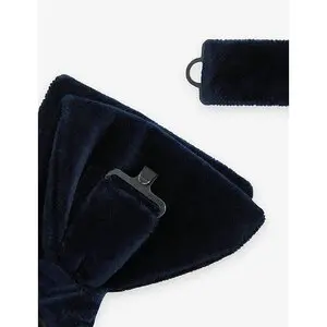 REISS Velvet Bow Tie - Navy