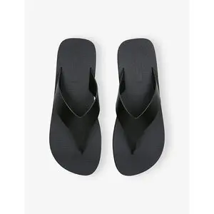 THE ROW Dune Classic Ginza Leather Sandals - Black