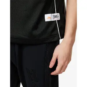 GODMADE Logo-print Perforated Jersey T-shirt