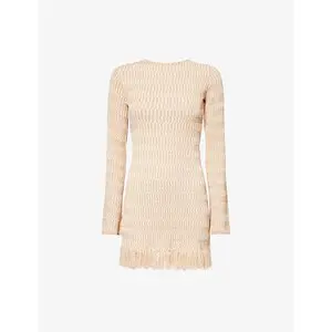 Devon Windsor Costa Metallic Knit Mini Dress