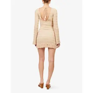 Devon Windsor Costa Metallic Knit Mini Dress