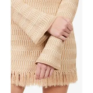 Devon Windsor Costa Metallic Knit Mini Dress