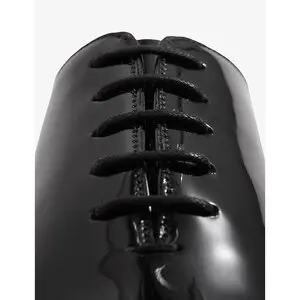 REISS Lace-up Patent-leather Shoes