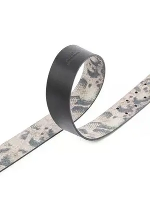 Pinko Embossed Leather Python Print Belt