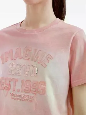 Izzue Embroidered Cropped T-shirt