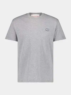 Valentino Garavani Cotton T-shirt With Vlogo Patch
