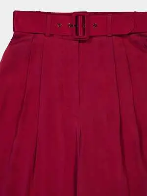 Zimmermann Loose Fit Tuck Silk Pants - Pink