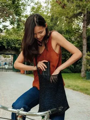 Dragon Diffusion Knit Hobo Leather Tote