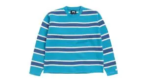 StÜssy Striped Wool Sweater - Blue