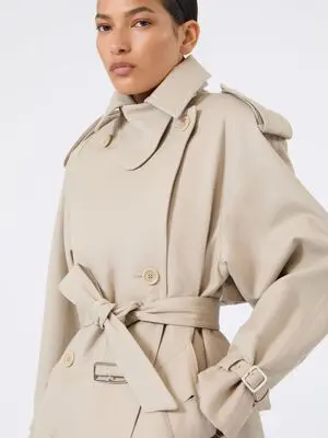Max Mara Cotton Duster Coat - Sand